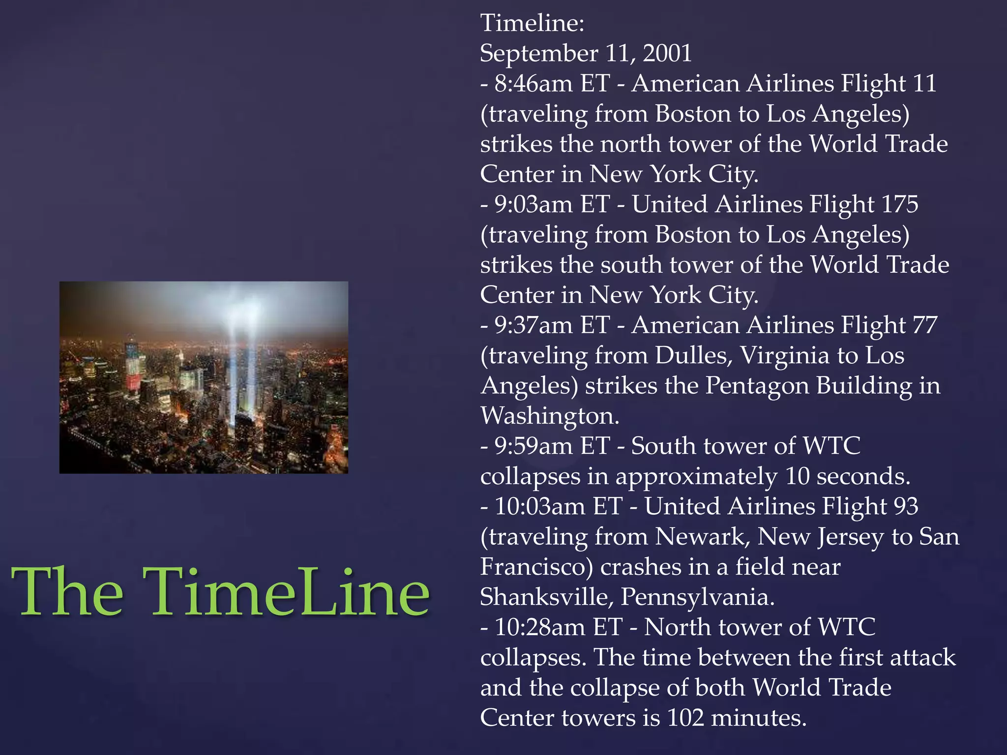 September 11 2001 | PPTX