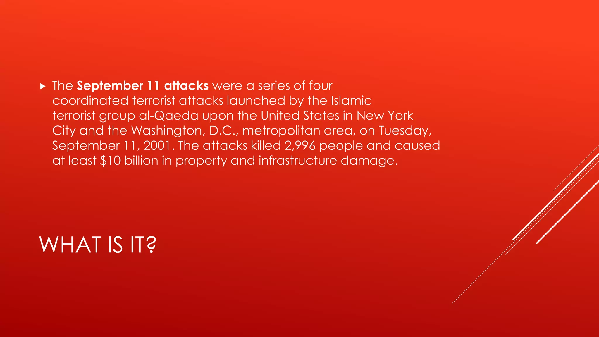 September 11 attacks | PPTX