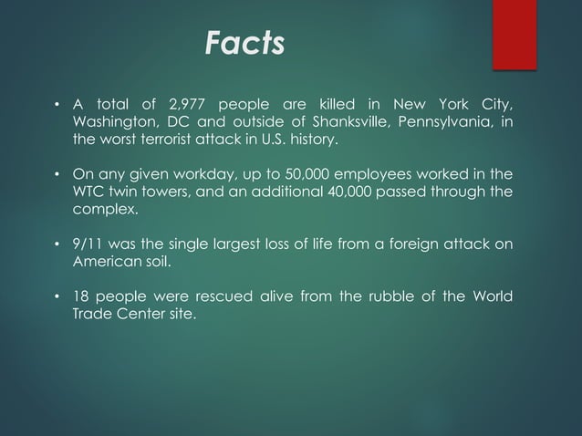 September 11 slides | PPTX | Terrorism | Sensitive Topics
