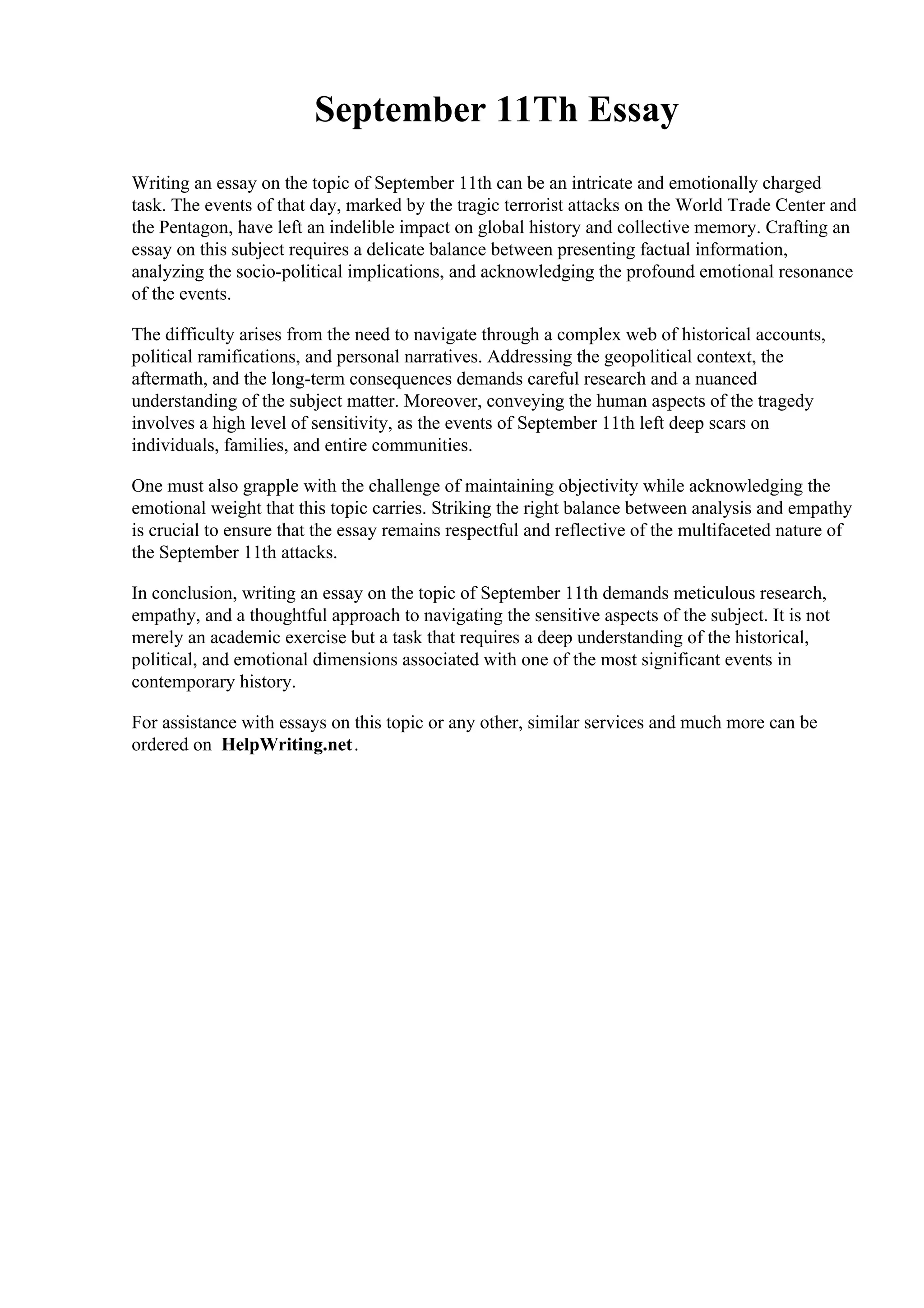 September 11Th Essay.pdf