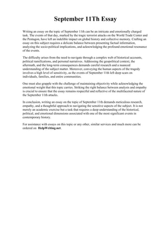 September 11Th Essay.pdf