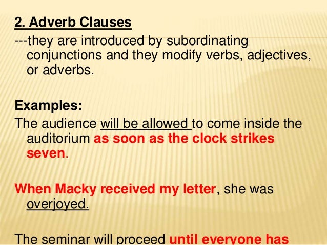 Kinds Of Dependent Clauses kinds-of-dependent-clauses