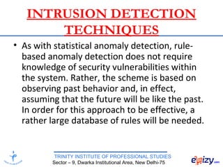 INTRUSION DETECTION TECHNIQUES | PPT