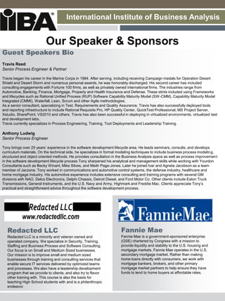 Sep. 2011 IIBA DC Event | PDF