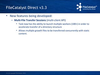 FileCatalyst v3.3 preview - multi-file transfers and auto-zip | PPT | Internet | Computing