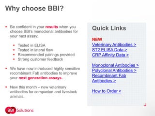 Antibodies Newsflash - September 2014 - BBI Solutions | PPT