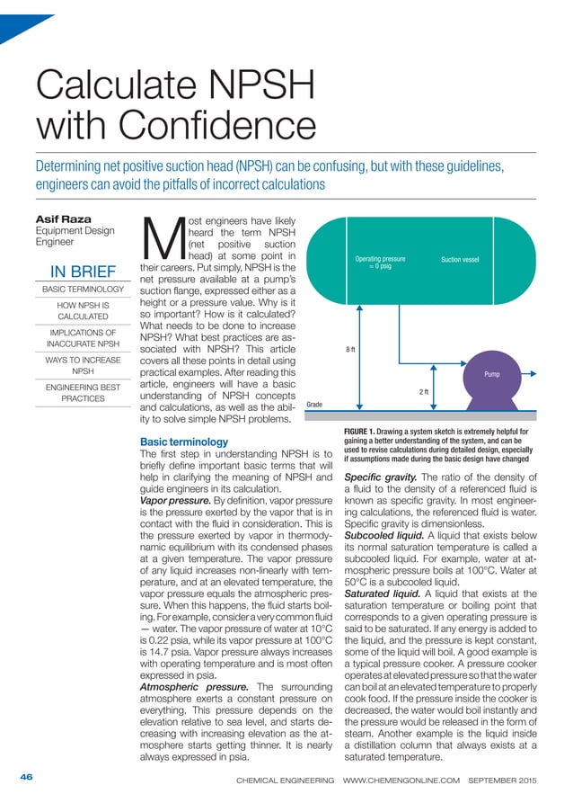 September 2015 international calculate npsh | PDF | Physics | Science