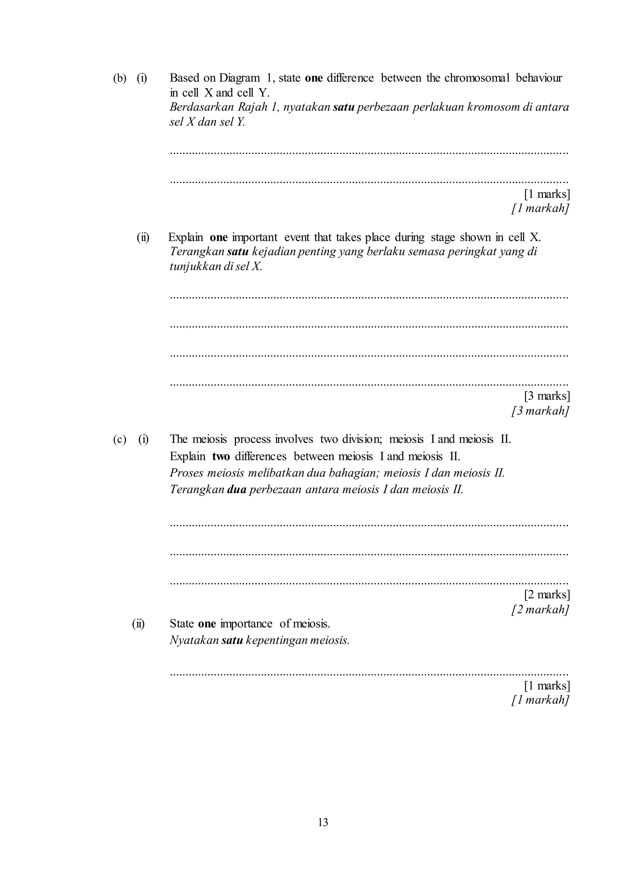 September 2015 biology form 4 test | DOCX