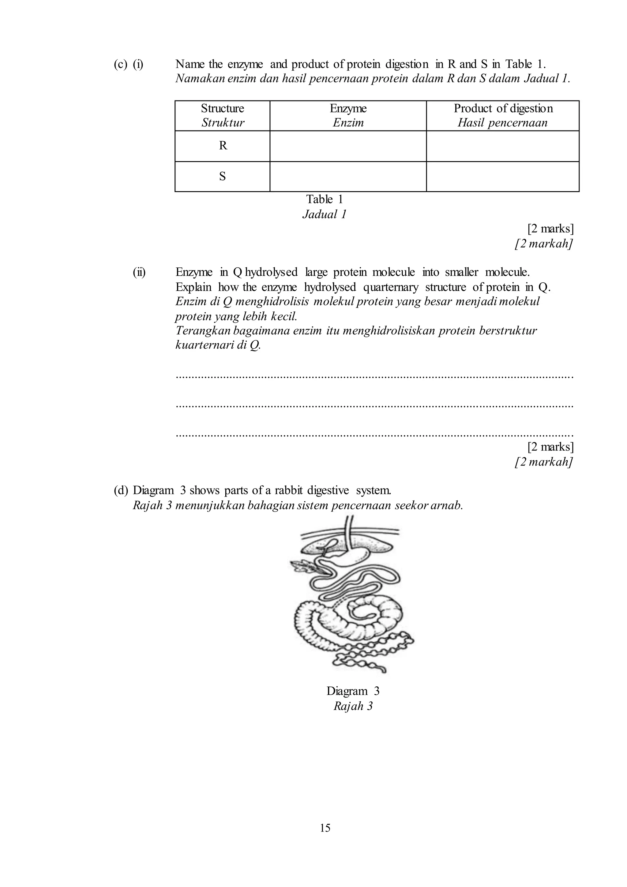 September 2015 biology form 4 test | DOCX
