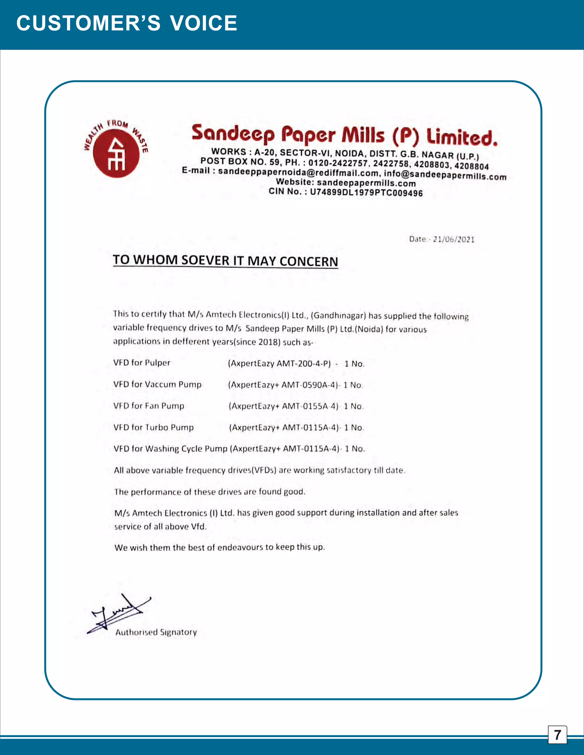 Amtech Drive Solution Newsletter | PDF