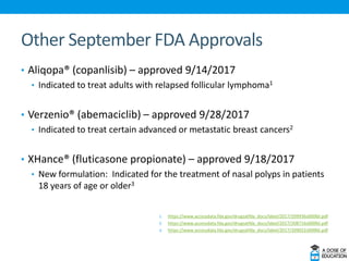 September 2017 FDA Approvals | PPT