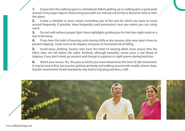 Fall prevention | September Newsletter | Senior welfare