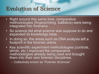 Raising the Bar: New Expectations in Forensic Sciences. | PPTX