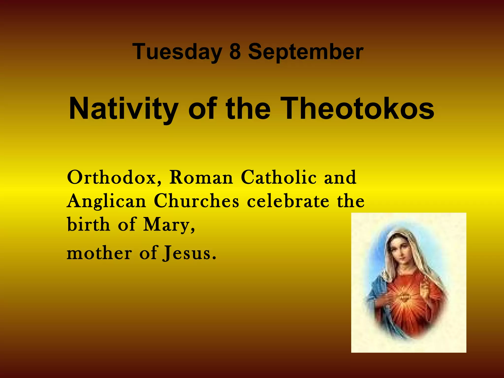 September religious events | PPT