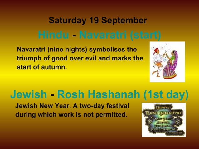 September religious events | PPT