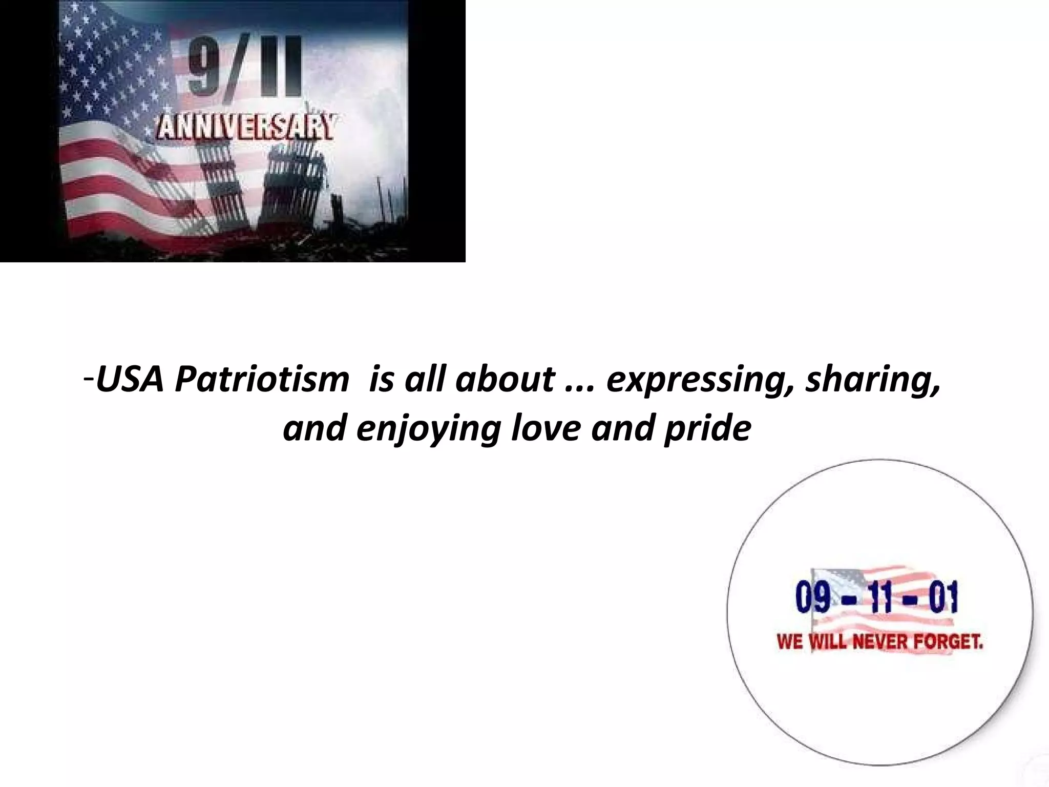 September ,11th patriotism | PPT