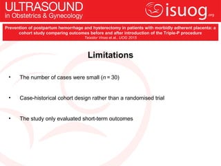 UOG Journal Club: Prevention of postpartum hemorrhage and hysterectomy ...