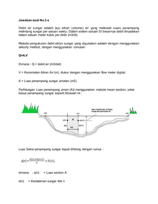 rekayasa hidrologi_quiz 14 | PDF