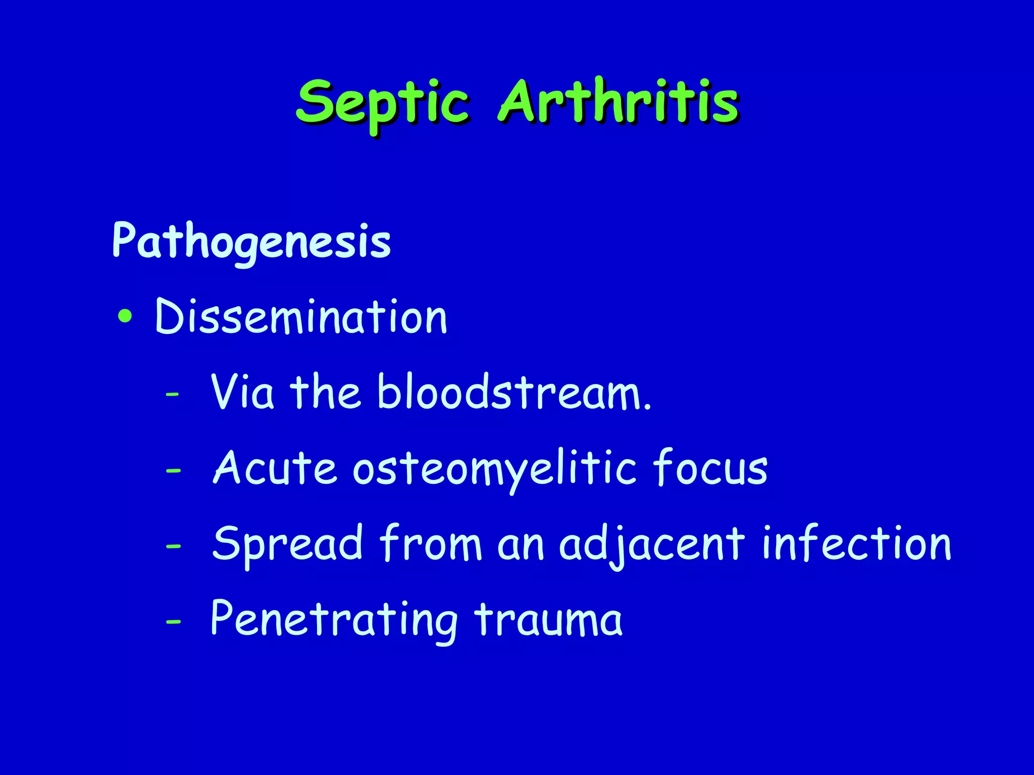 Septic Arthritis Lyme Disease Lecture | PPT