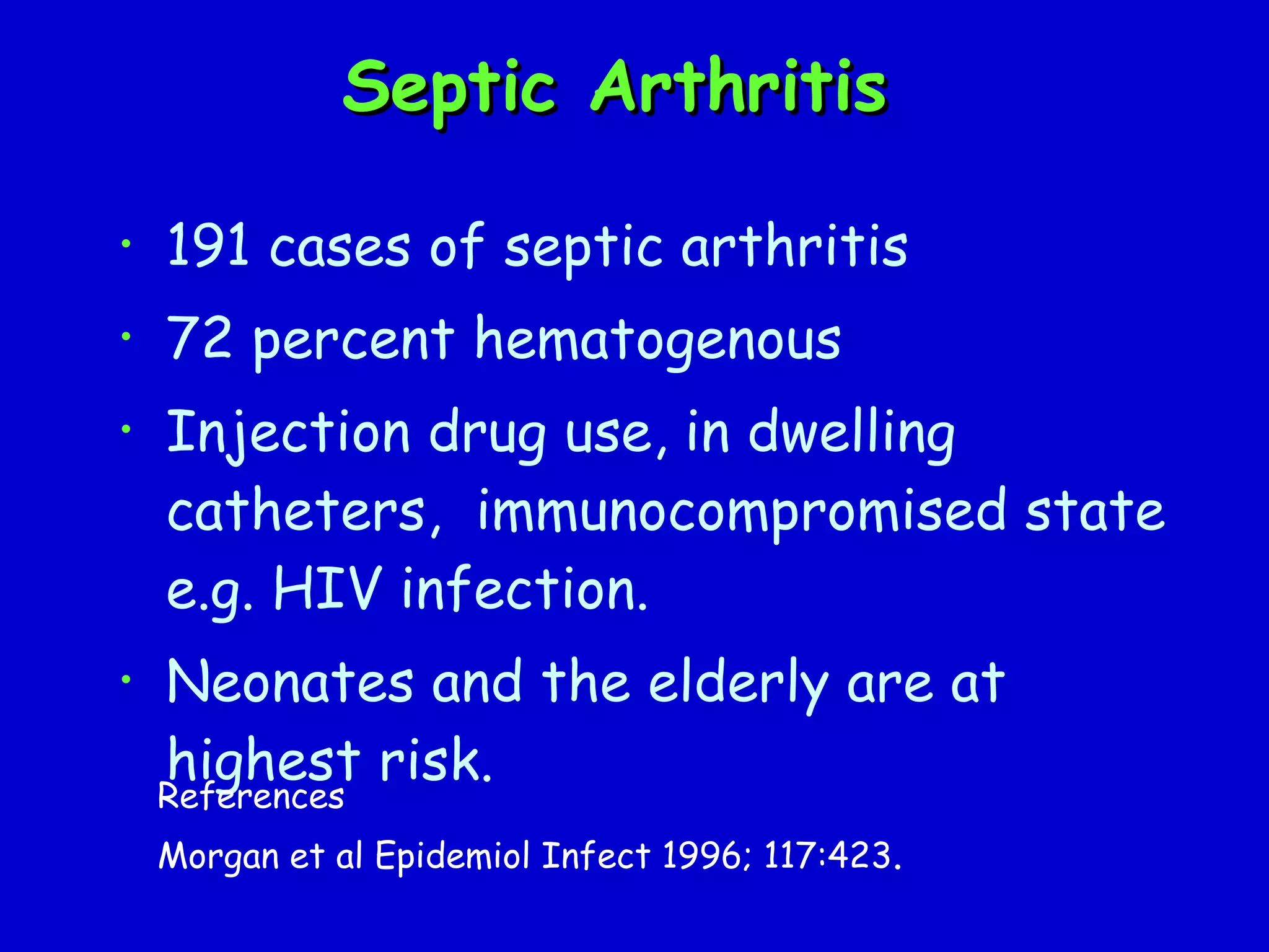 Septic Arthritis Lyme Disease Lecture | PPT