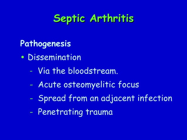 Septic Arthritis Lyme Disease Lecture | PPT