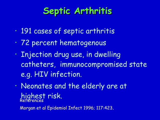 Septic Arthritis Lyme Disease Lecture | PPT