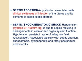 Septic abortion (3) | PPTX | Pregnancy | Reproductive Health