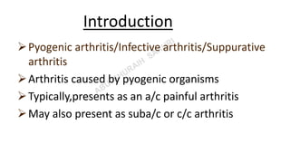 Septic arthritis | PPT