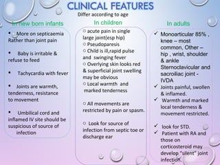 Septicarthritis (inflammation of the joint) | PPT | Bone and Joint ...