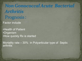 Septic arthritis | PPT