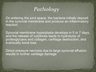 Septic arthritis | PPT
