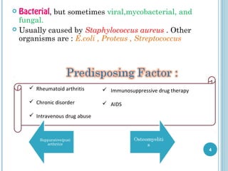 Septic arthritis | PPT