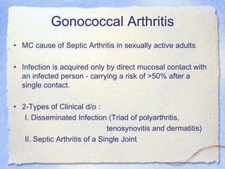 Septic arthritis | PPTX
