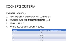 Septic arthritis | PPTX