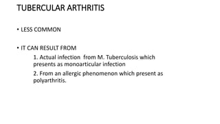 Septic arthritis | PPT