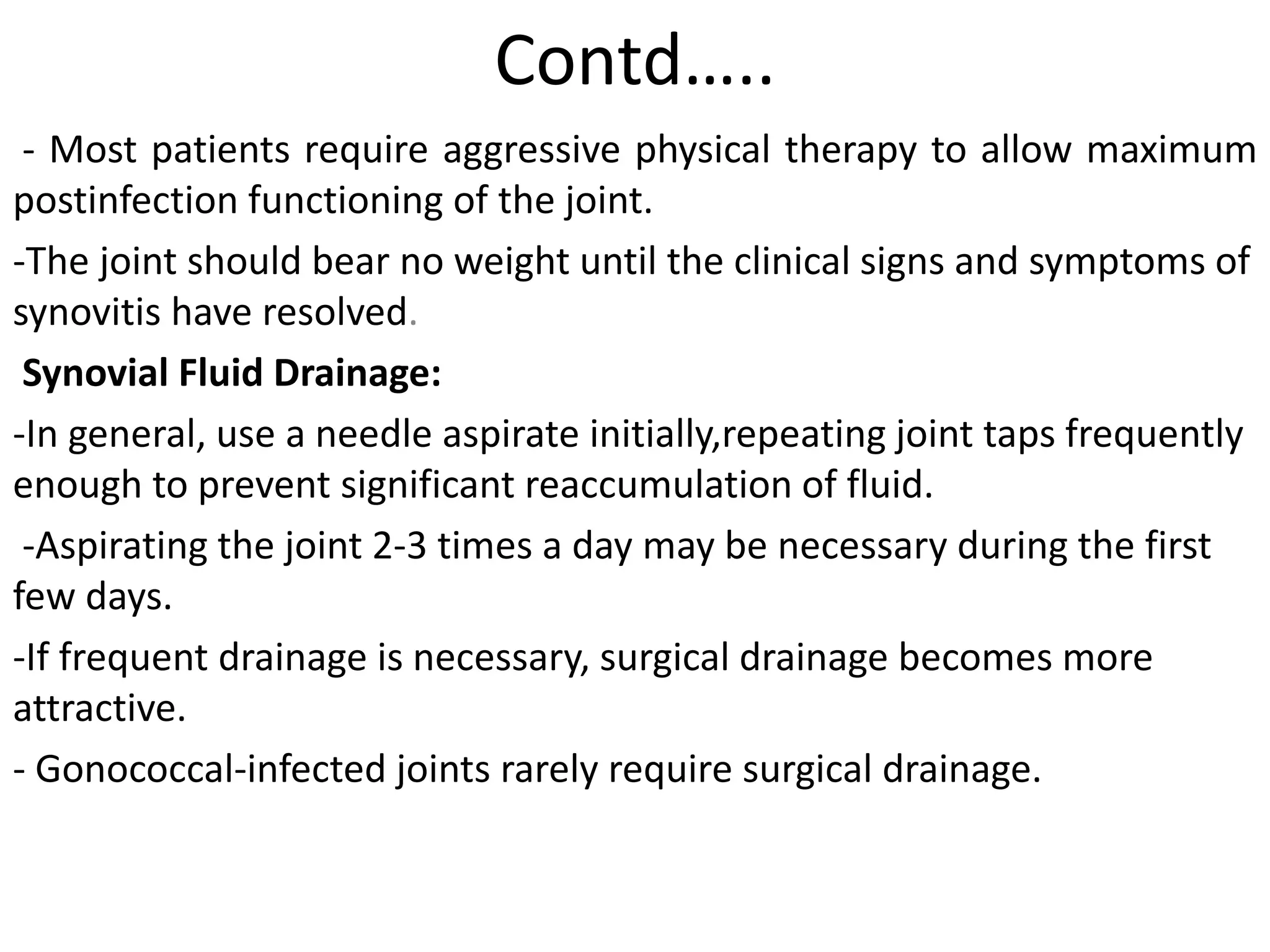 Septic Arthritis | PPTX | Bone and Joint Conditions | Diseases and ...