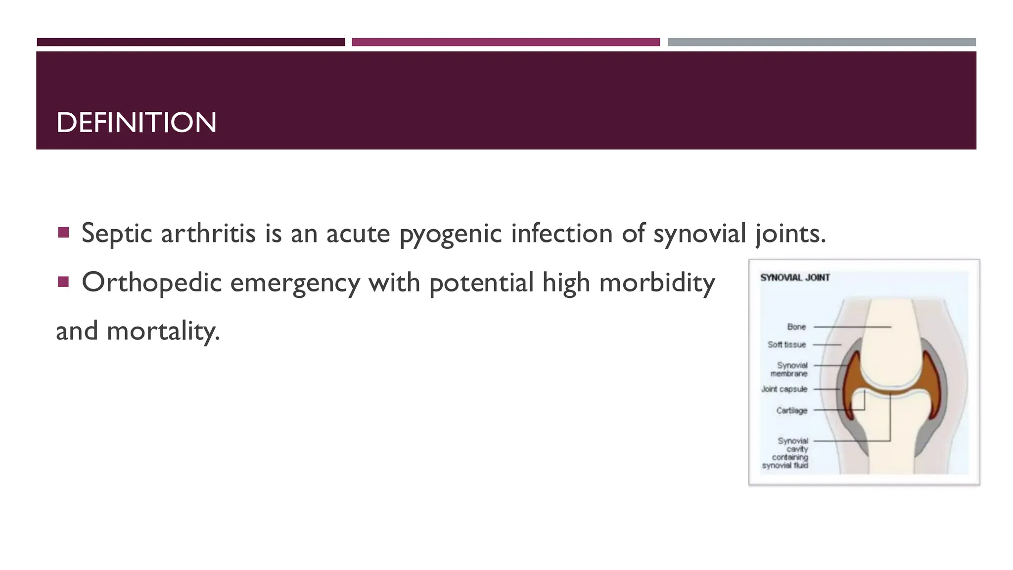 Septic Arthritis| Diagnosis, Management. | PDF