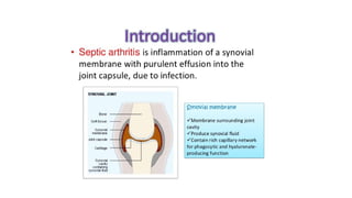 Septic Arthritis.ppthbbgmknmmnjjnbhsijst | PPT
