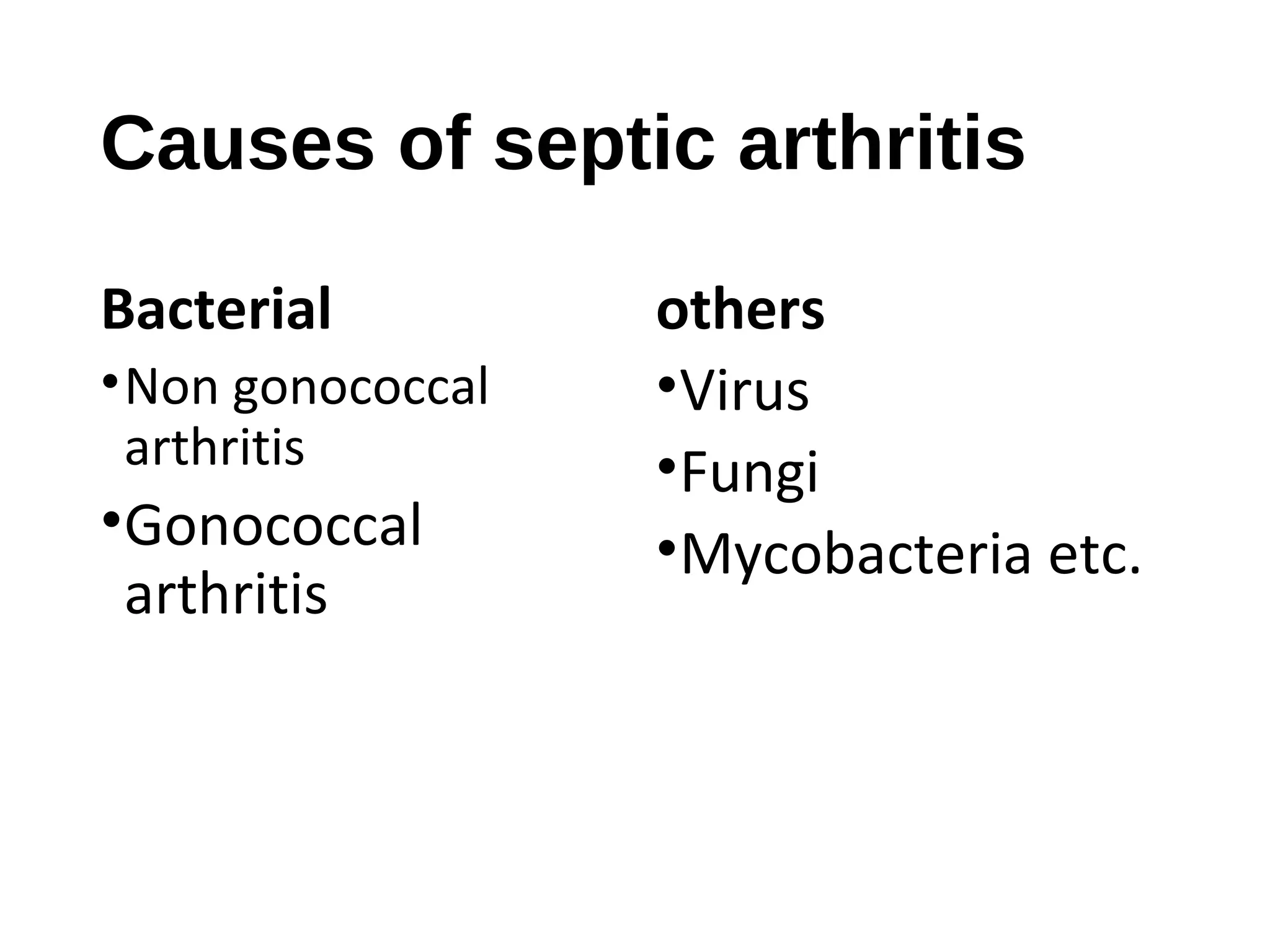 Septic arthritis | PPT