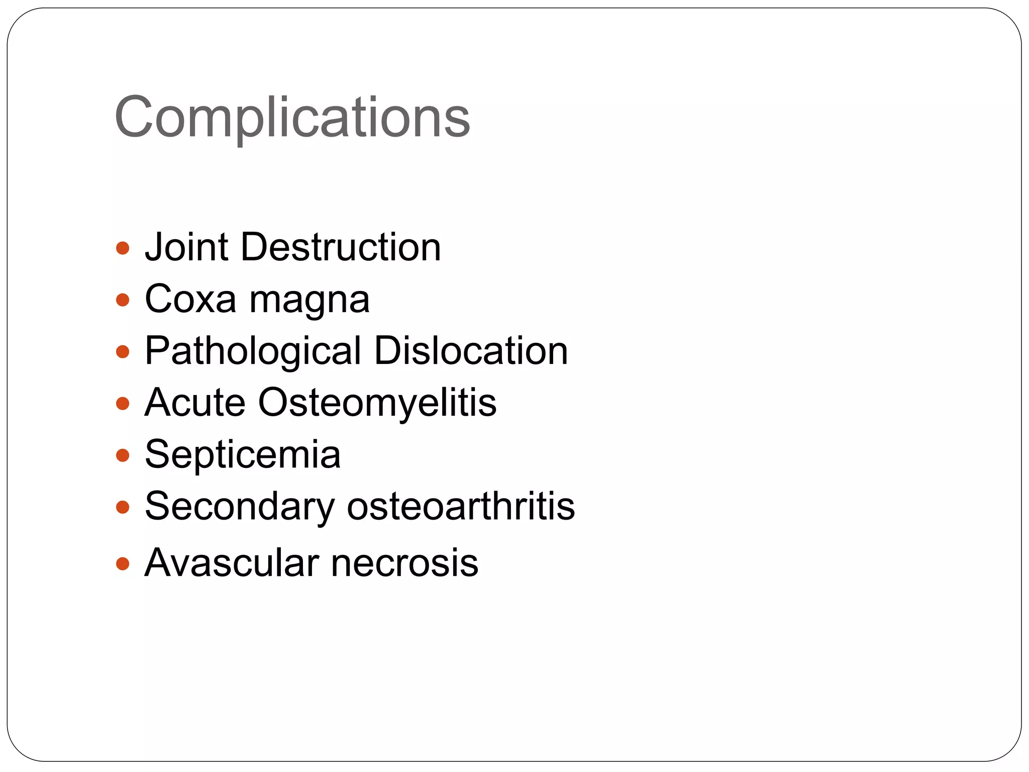 Septic arthritis in children | PPTX