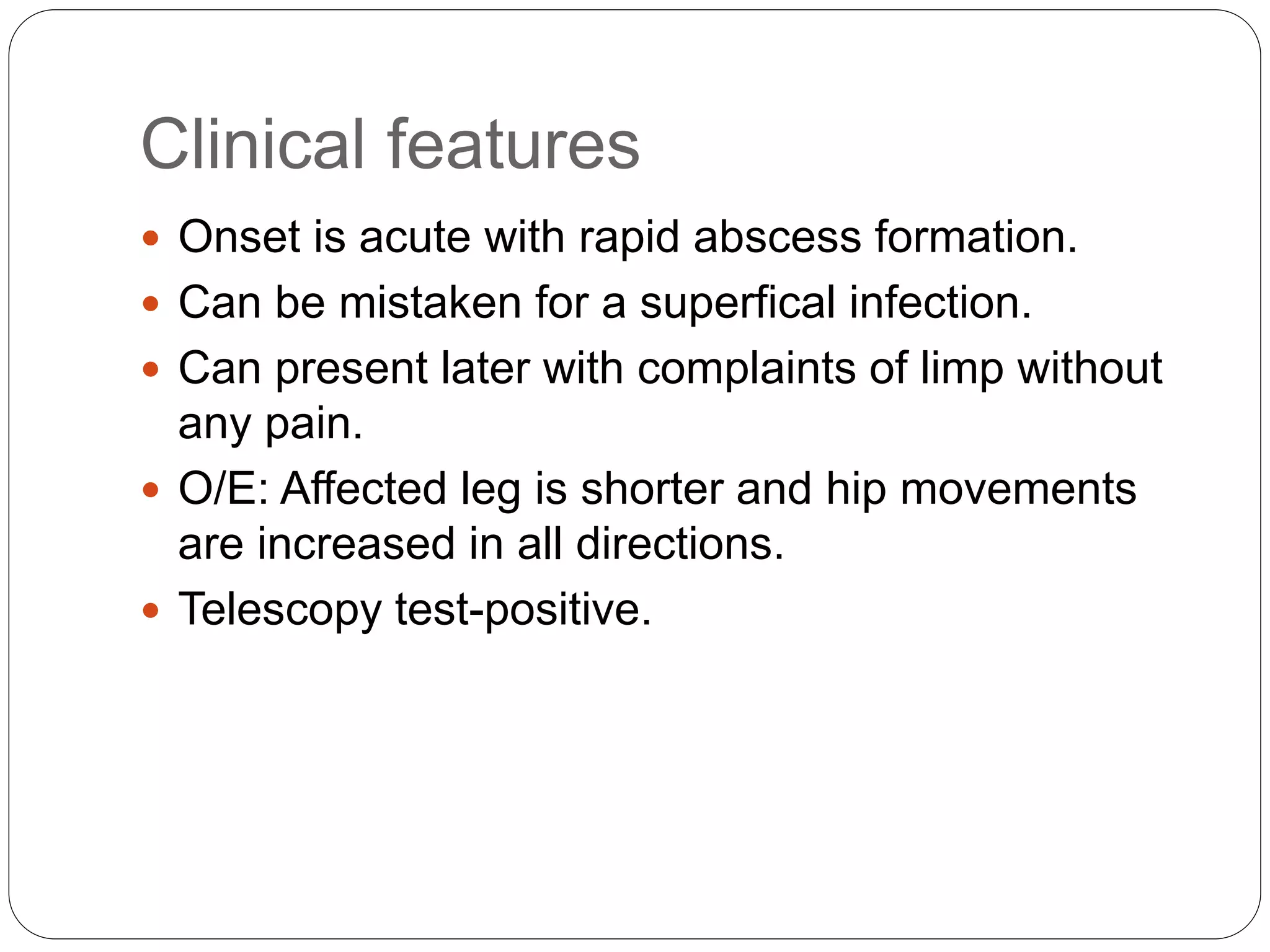Septic arthritis in children | PPTX