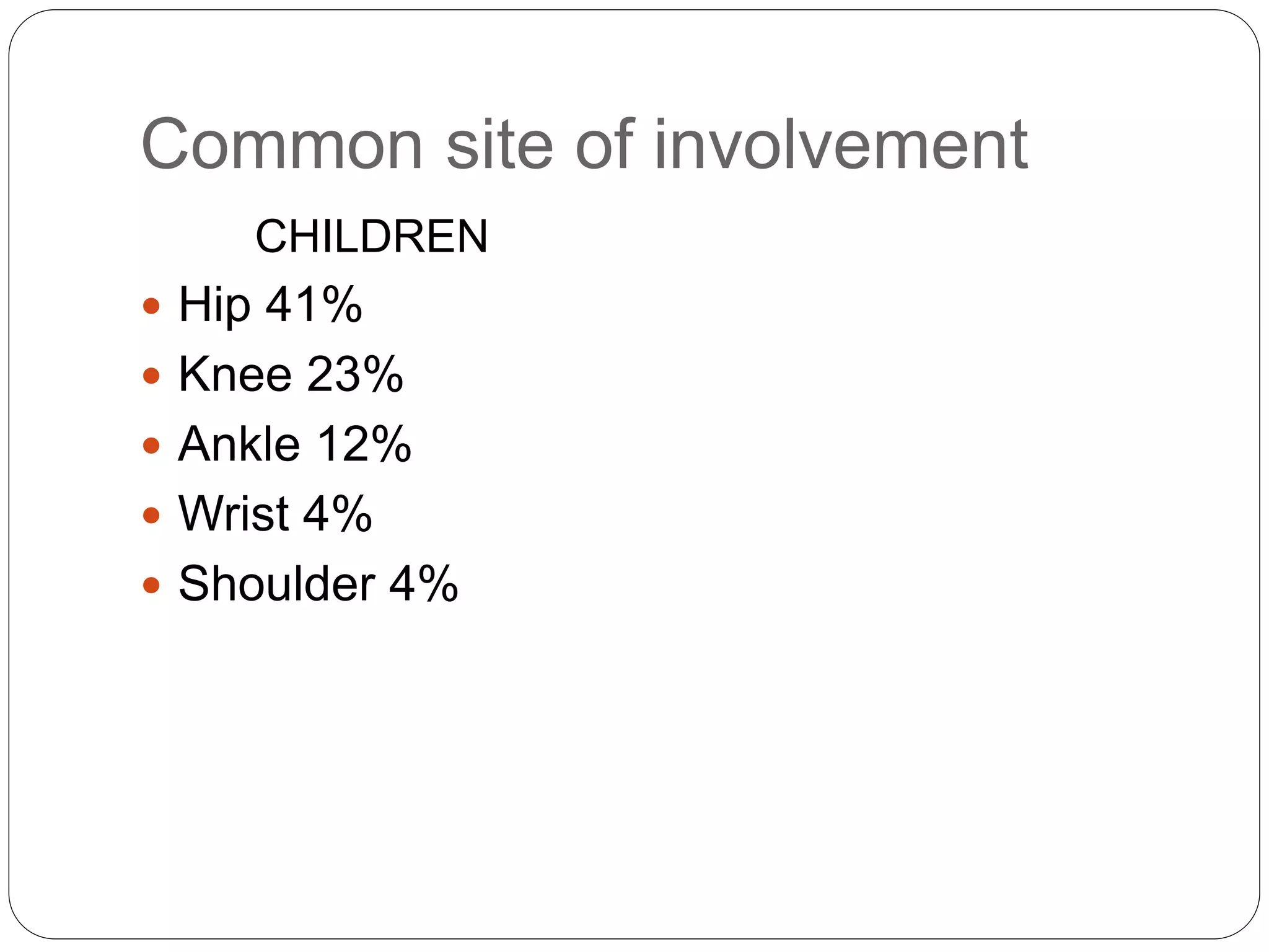 Septic arthritis in children | PPTX