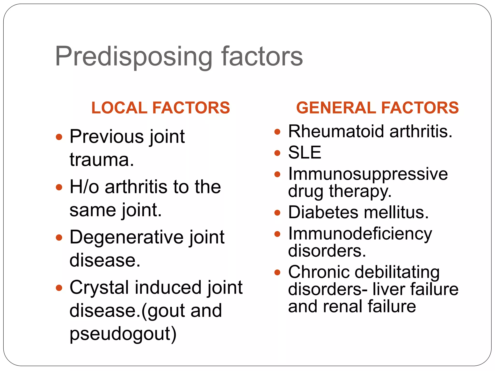 Septic arthritis in children | PPTX