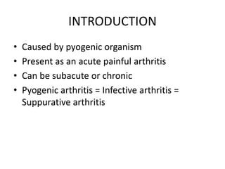 Septic arthritis | PPTX