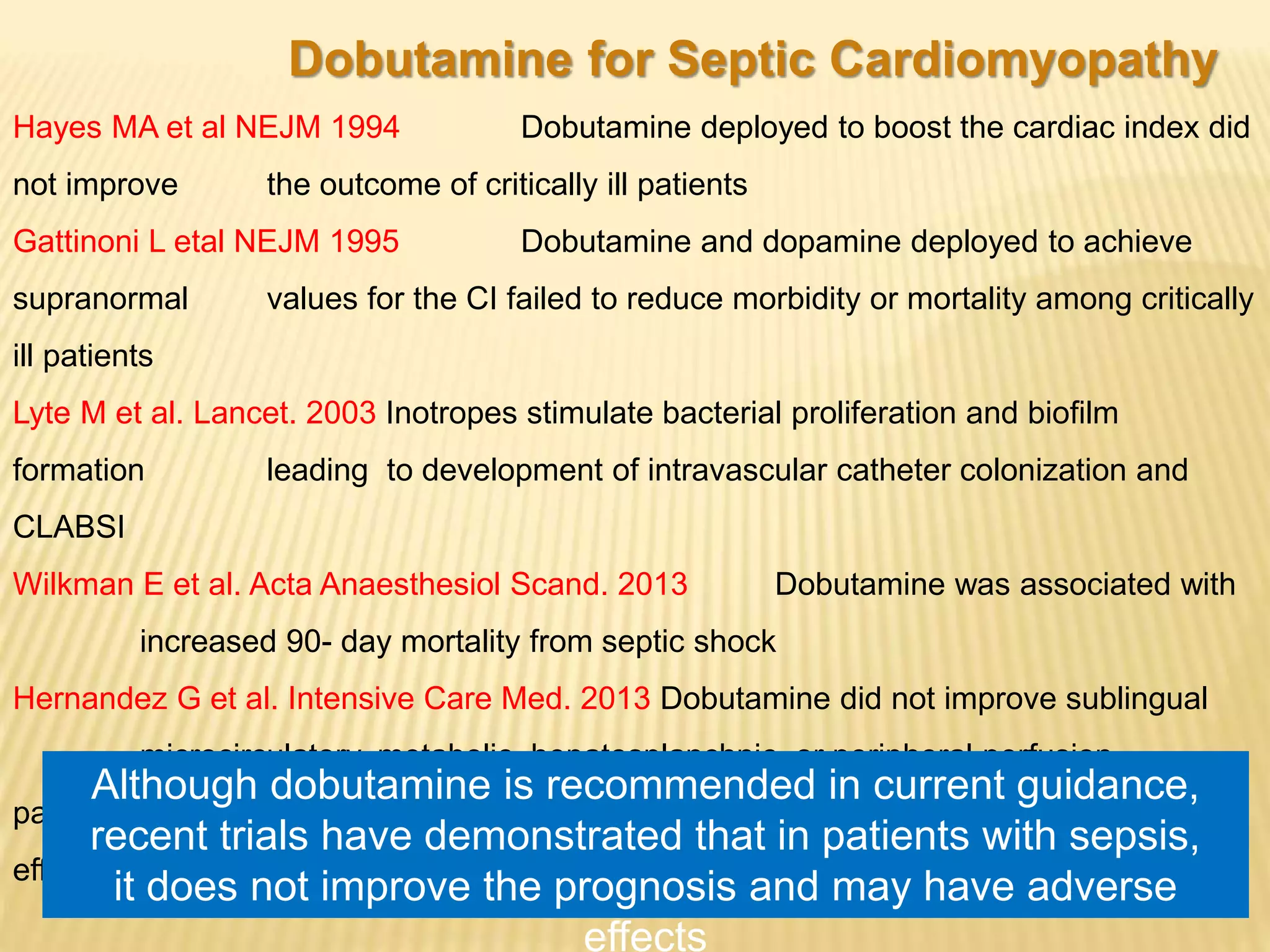 Septic cardiomyopathy colour | PPTX