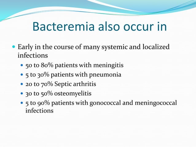 Septiceamia and blood culture | PPTX | Infectious Diseases | Diseases ...