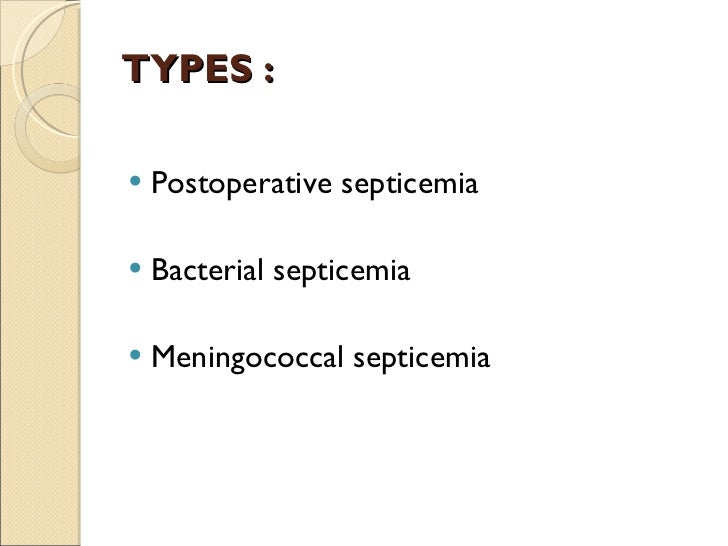 Septicemia