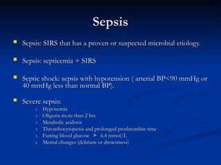 Ppt on Septicemia intorduction and treatment | PPT