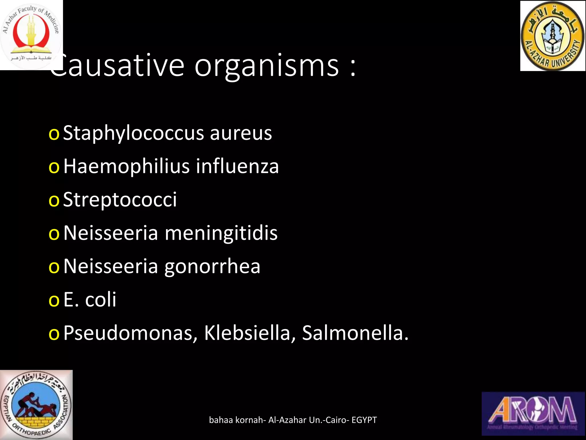 Septic epiphysitis in neonates and infants | PPT