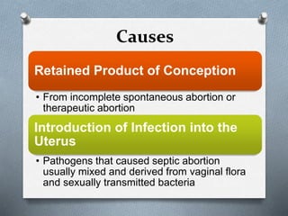 Septic miscarriage | PPTX